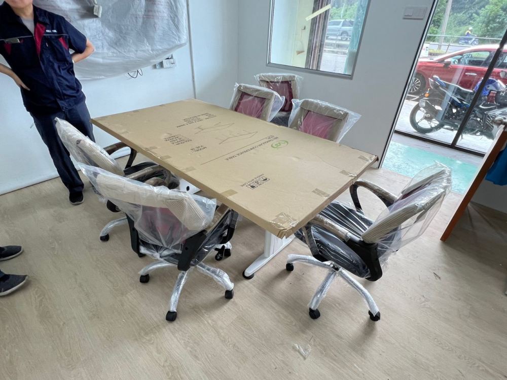 Penang Office Table Workstation With Partition Board | Koei Tools Sdn ...