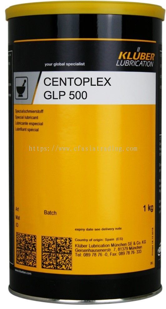 Johor CENTOPLEX GLP 500 - KLUBER LUBRICATION from CF ASIA TRADING SDN BHD