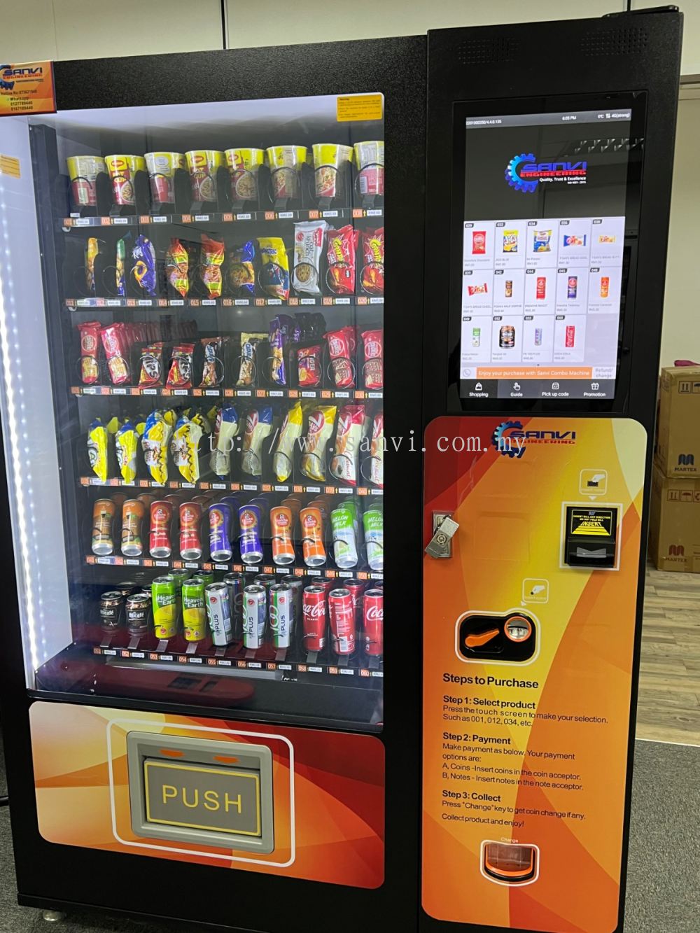 Johor Bahru (JB) Combo/snack vending machine - Vending Machine Supplier ...
