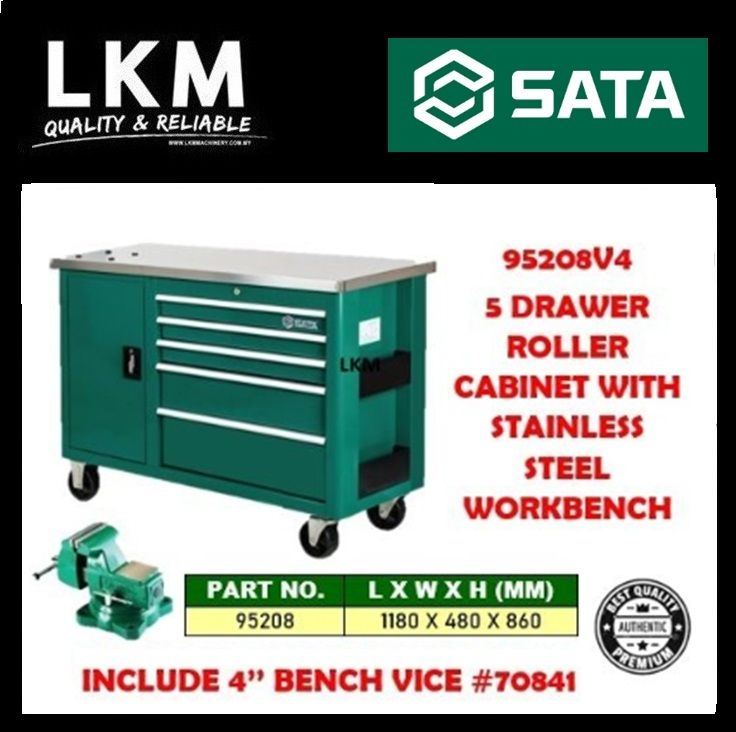 Negeri Sembilan,Seremban SATA TOOL TROLLEY / SATA 95208V4 DRAWER ROLLER ...