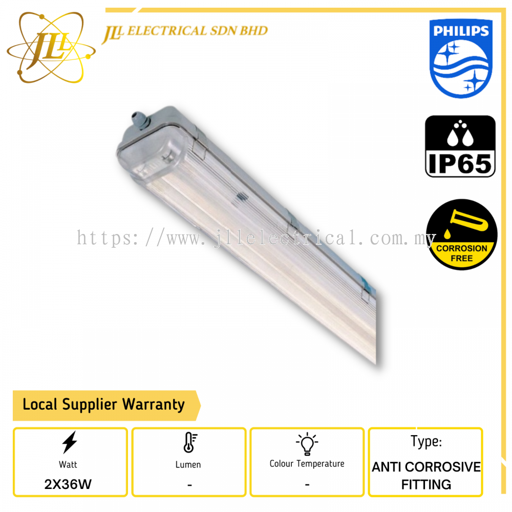 Selangor,Kuala Lumpur (KL) PHILIPS TCW097 2 X 36W IP66 ANTI CORROSIVE ...