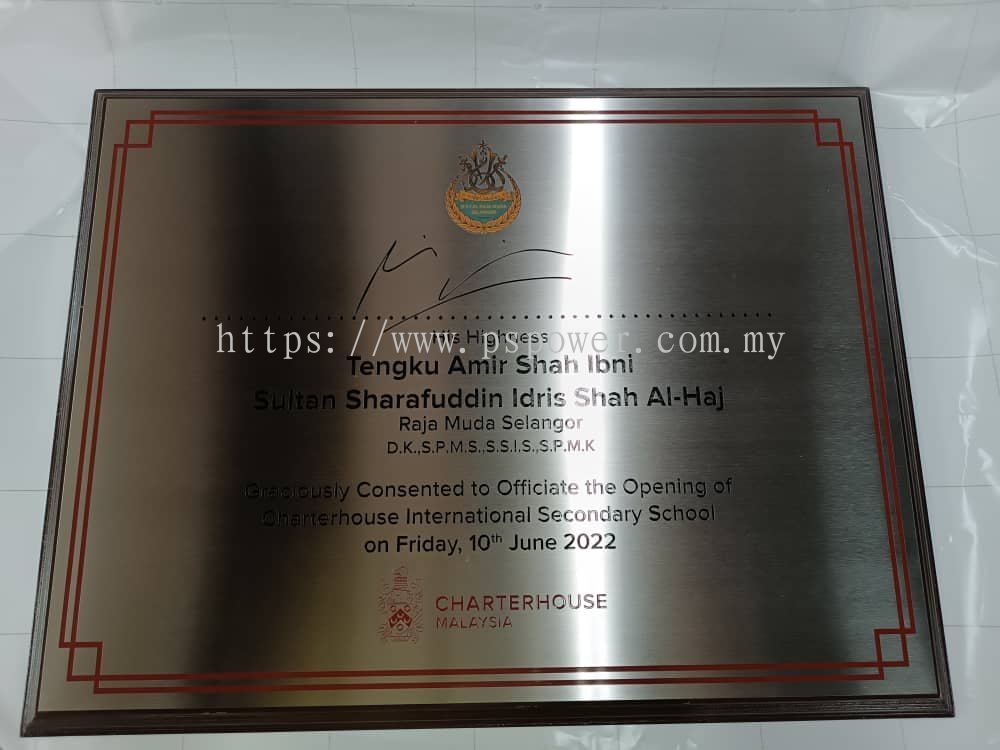 Tag by Opening Ceremony Signing Plate - PS Power Signs Sdn Bhd ...