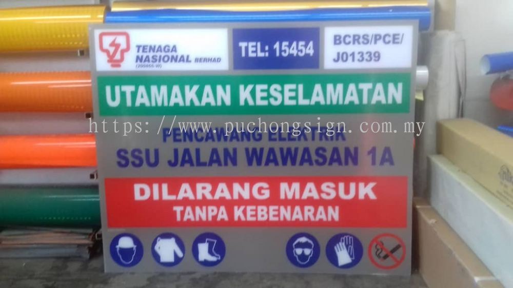 Selangor,Kuala Lumpur (KL),Puchong TNB SAFETY SIGNBOARD TNB Sub-Station ...