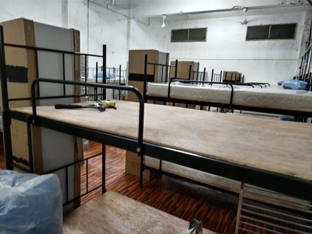 Penang Double Decker with Plywood ,2 Compartment Steel Locker Loker ...