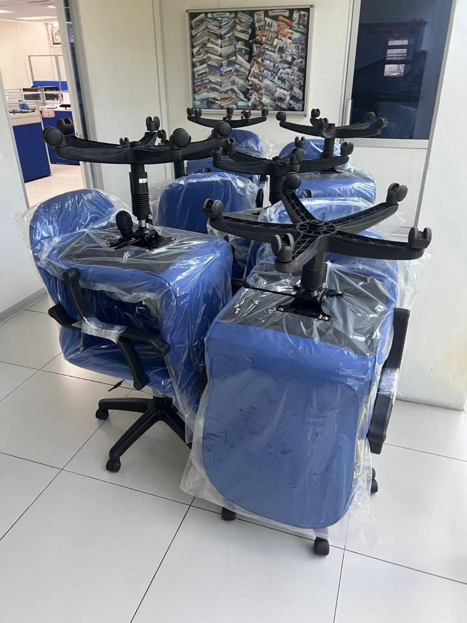 Penang Medium Back Fabric Office Chair | Kerusi Cikgu Guru Sekolah ...