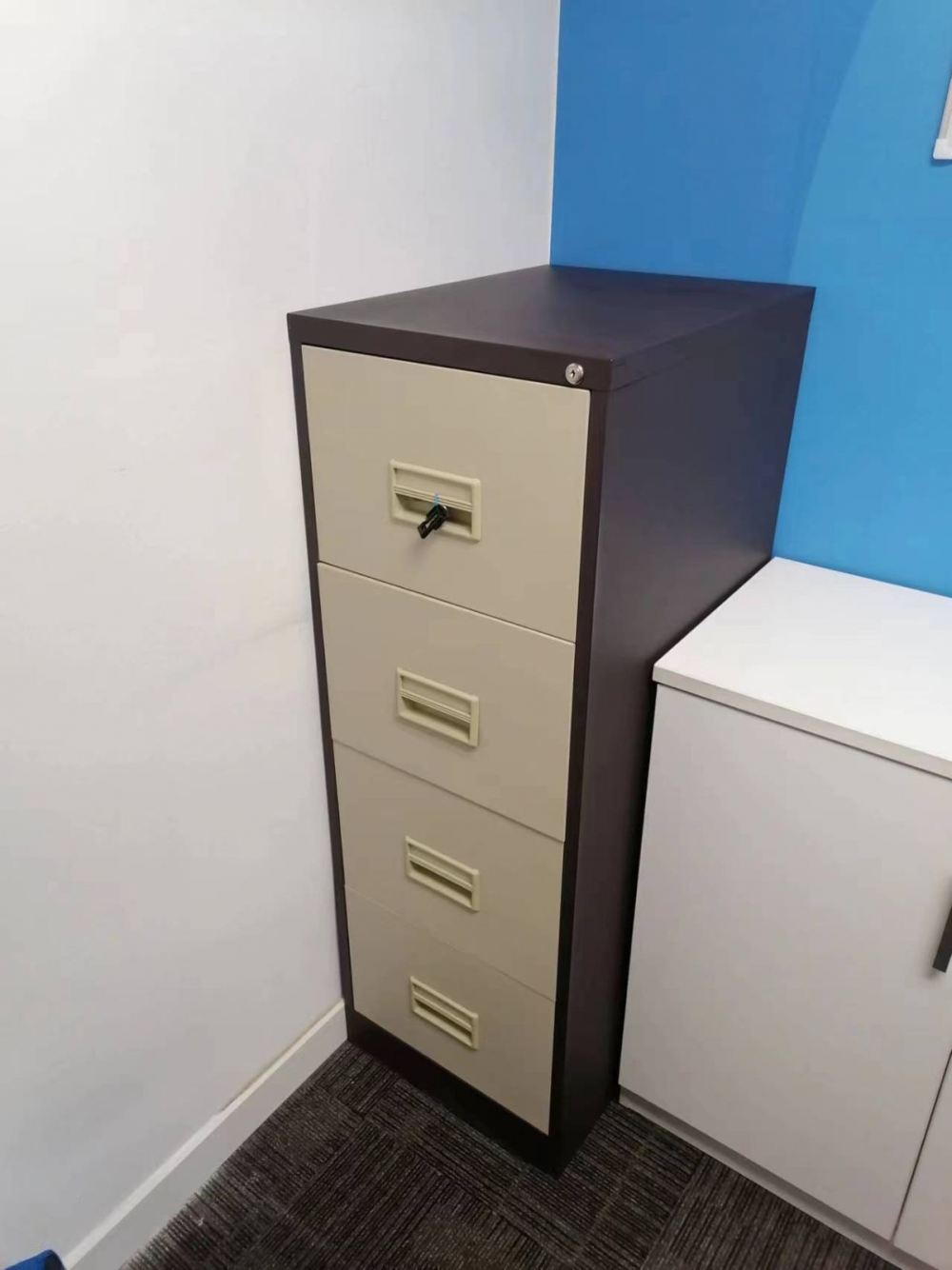 Penang 4 Drawer Steel Metal Filing Cabinet | Kabinet Besi Drawer ...