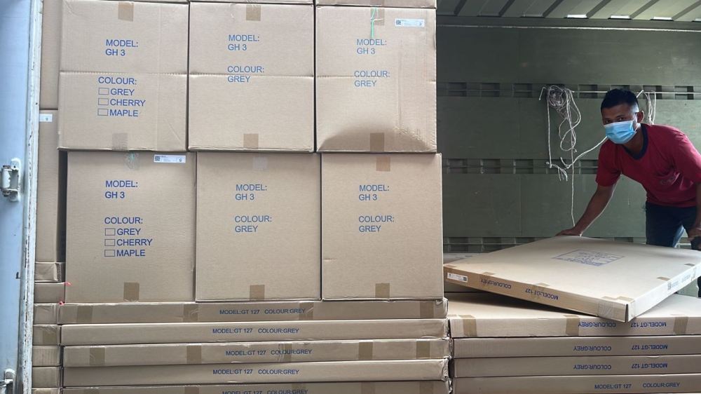 Penang Office Table Meja Guru dan Office Chair Kerusi Guru Paling Murah ...