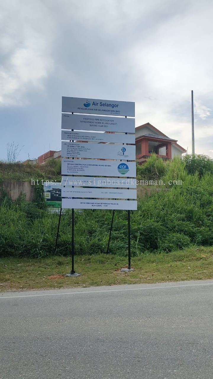 Pahang,Kuantan AIR SELANGOR CONSTRUCTION PROJECT SIGNBOARD SIGNAGE AT ...