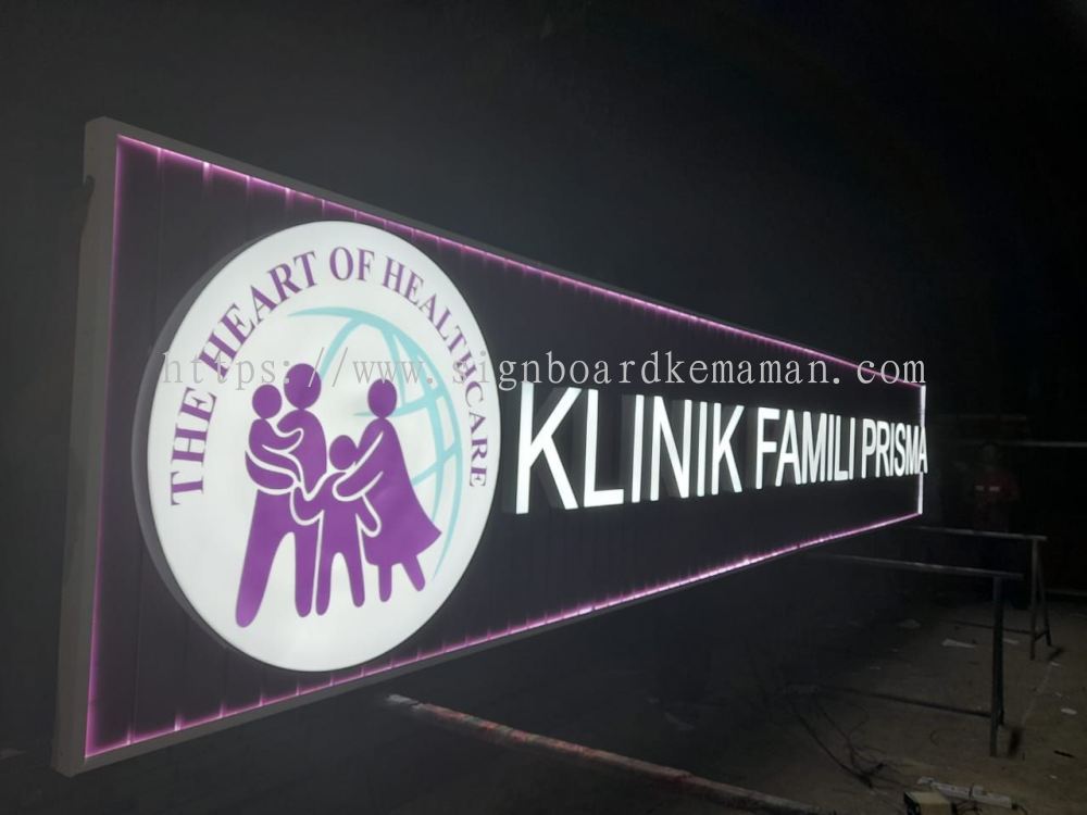 Pahang,Kuantan KLINIK CLINIC OUTDOOR 3D LED BOX UP SIGNBOARD WITH LED ...