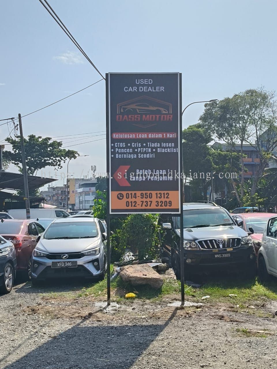 Reka Bentuk Papan Tanda Peti Kotak LED di KAPAR | RIMBAYU | TAMAN ...