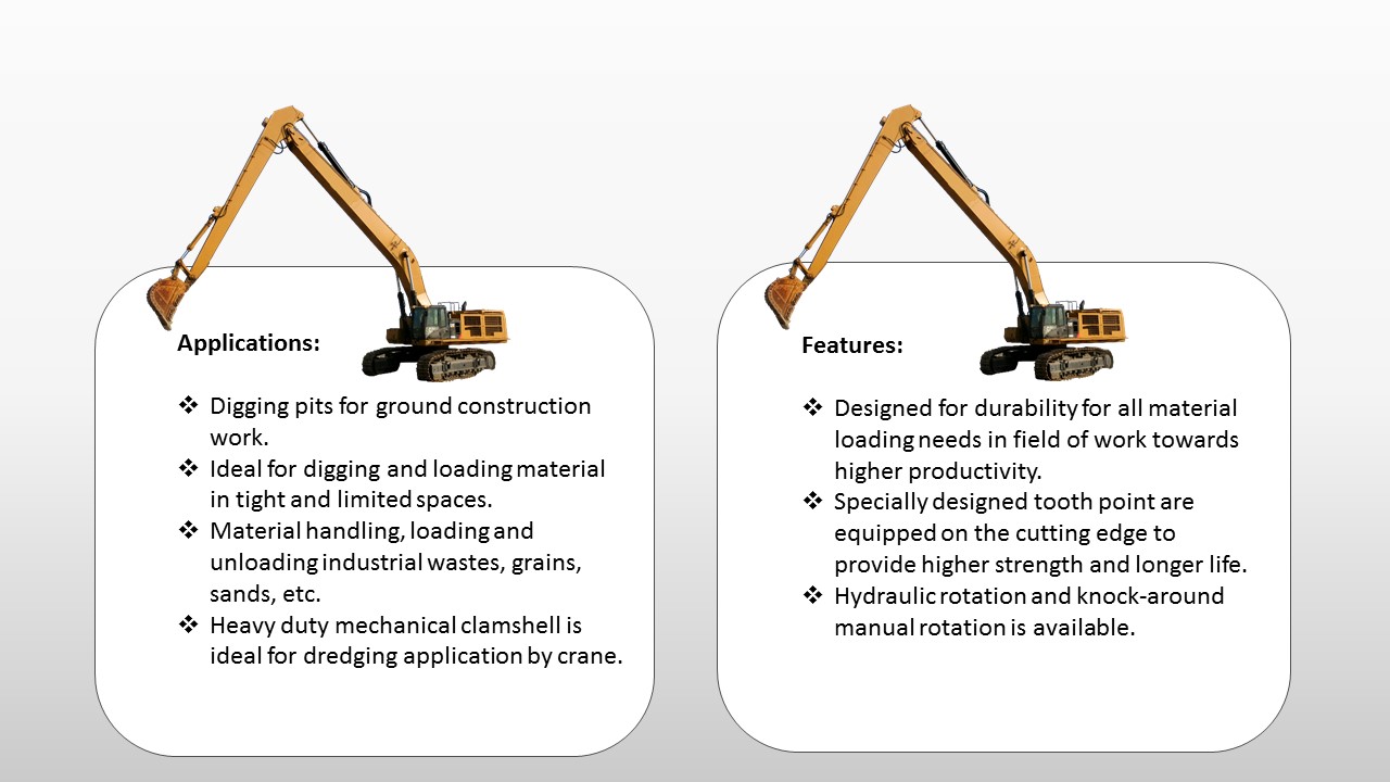 Clamshell Bucket Clamshell Bucket from EIK Engineering Sdn Bhd