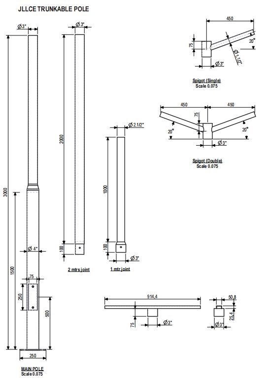Selangor,Kuala Lumpur (KL) LCE TRUNKABLE STREET LIGHT POLE [SINGLE ...